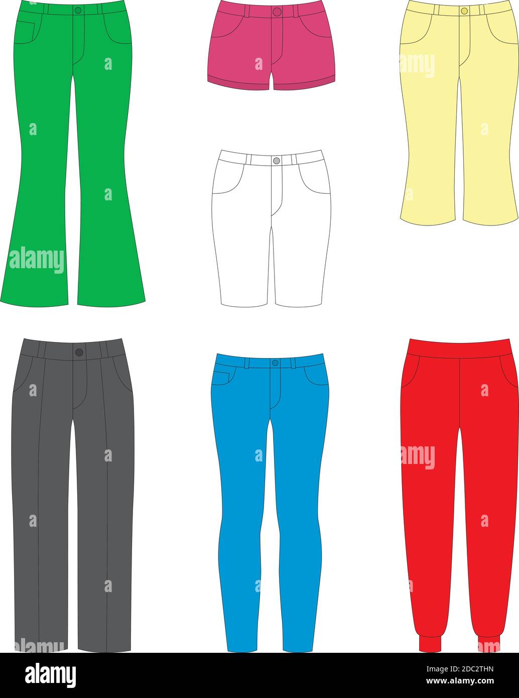 Pants vector vectors hi-res stock photography and images - Alamy