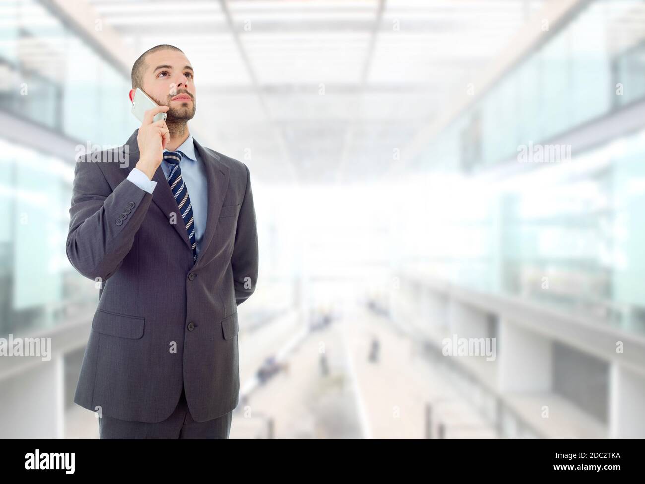 worried business man on the phone, at the office Stock Photo - Alamy