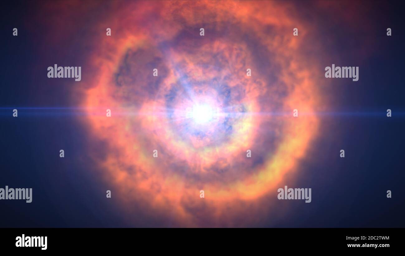 explosion fire flame blaze ball illustration render Stock Photo - Alamy