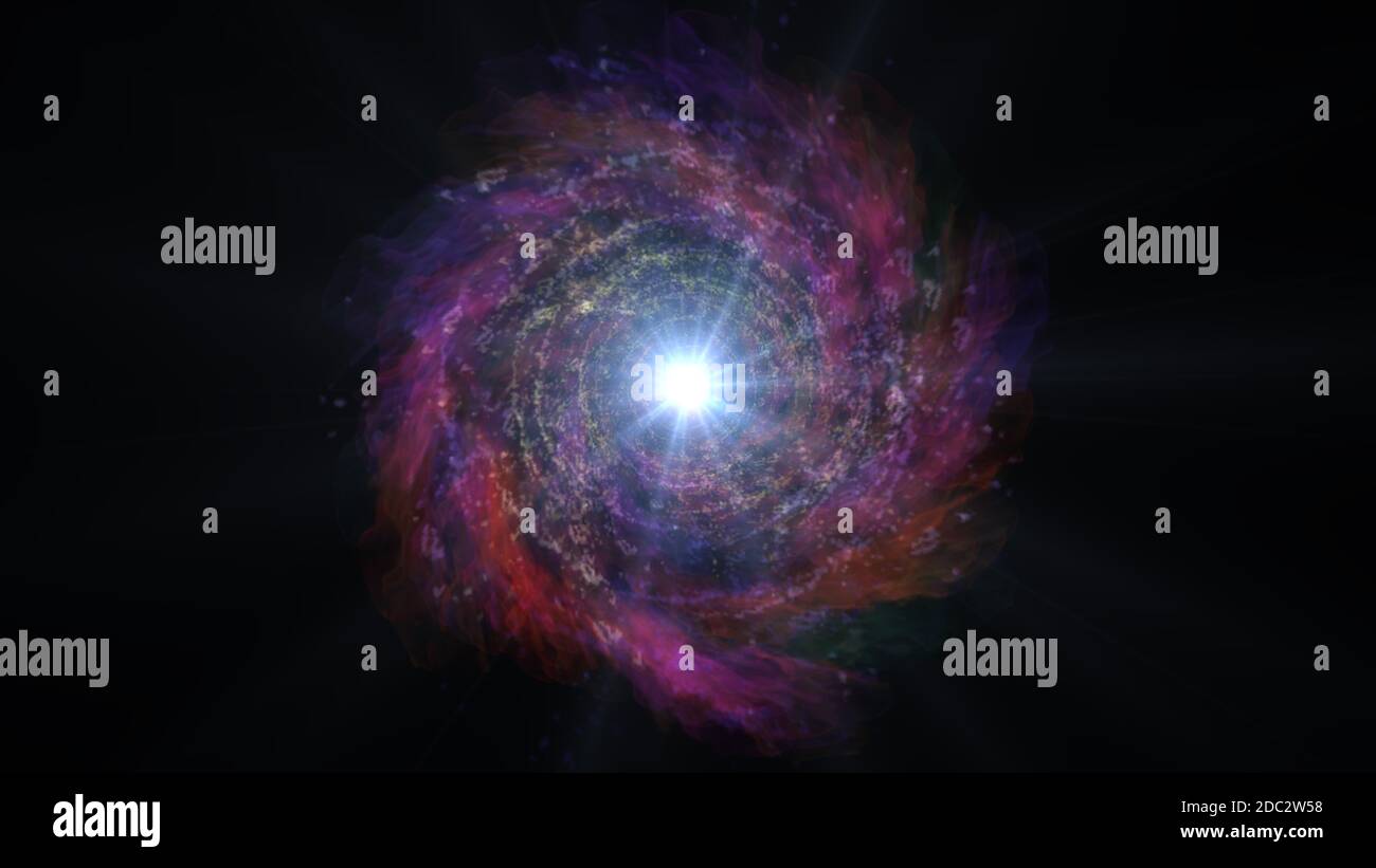 Cosmic Galaxy Background abstract light, illustration render Stock ...