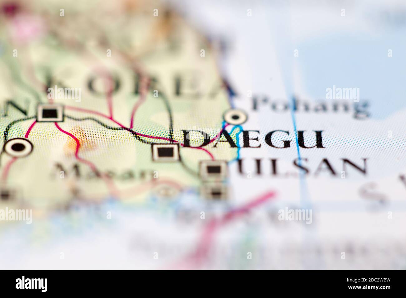 Map of daegu hi-res stock photography and images - Alamy