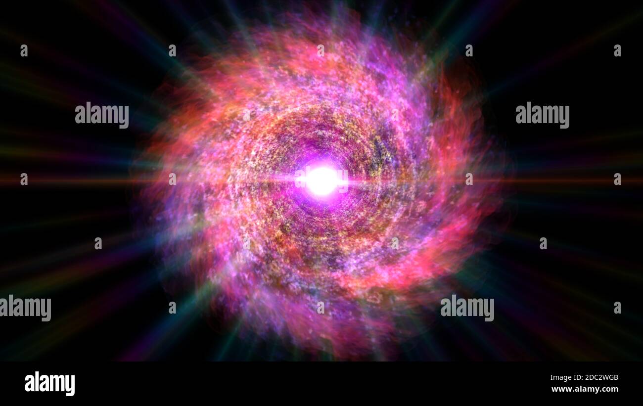 Cosmic Galaxy Background abstract light, illustration render Stock ...