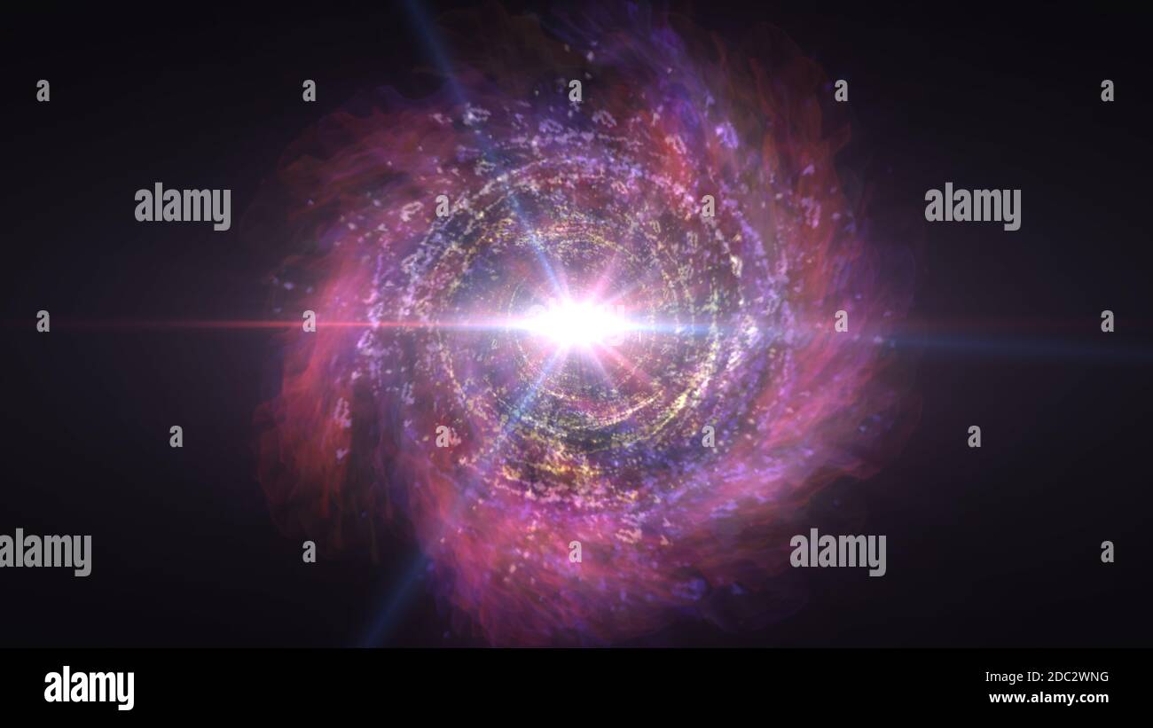 Cosmic Galaxy Background abstract light, illustration render Stock ...