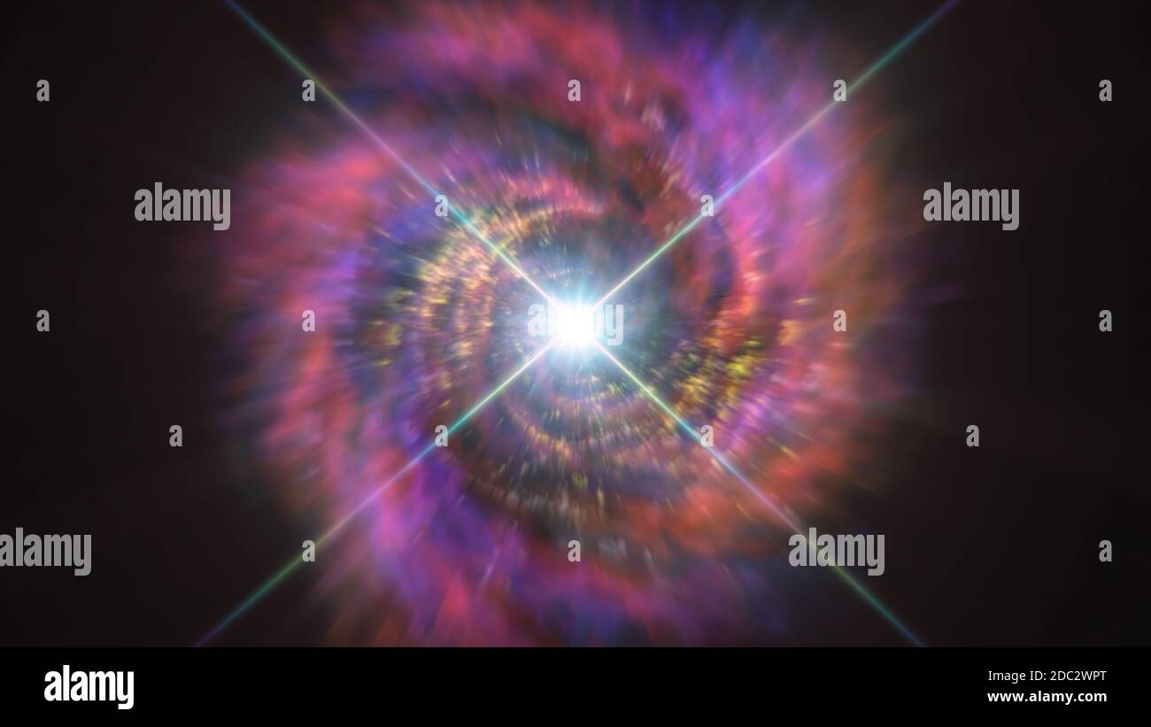 Cosmic Galaxy Background abstract light, illustration render Stock ...