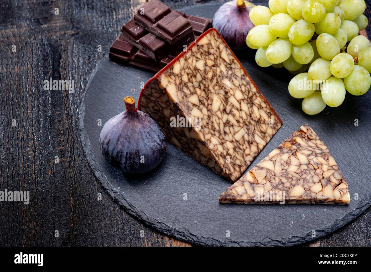 Cheese collection, Irish brown waxed marbeled cheddar cheese flavoured ...