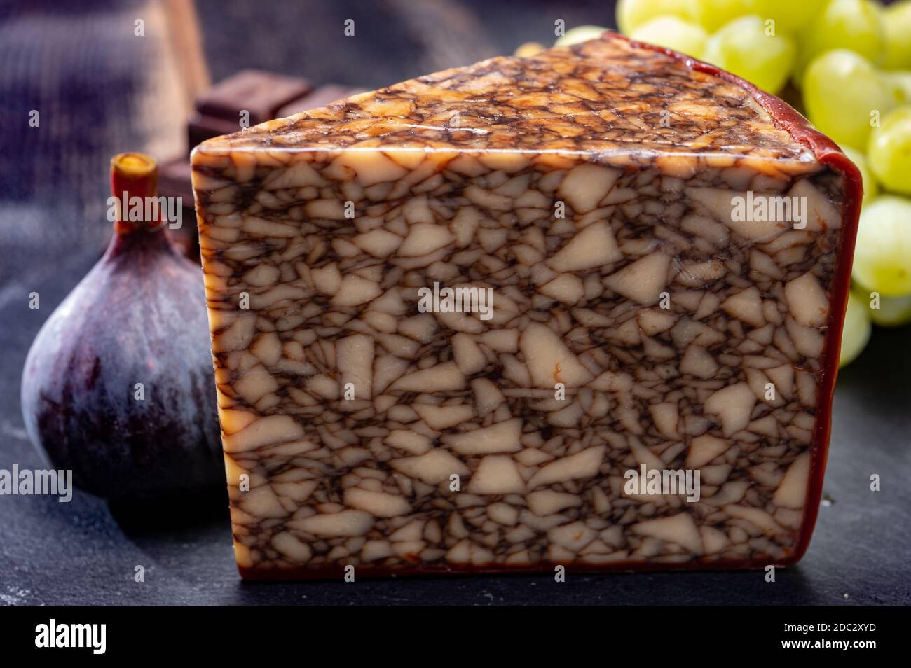 Cheese collection, Irish brown waxed marbeled cheddar cheese flavoured ...