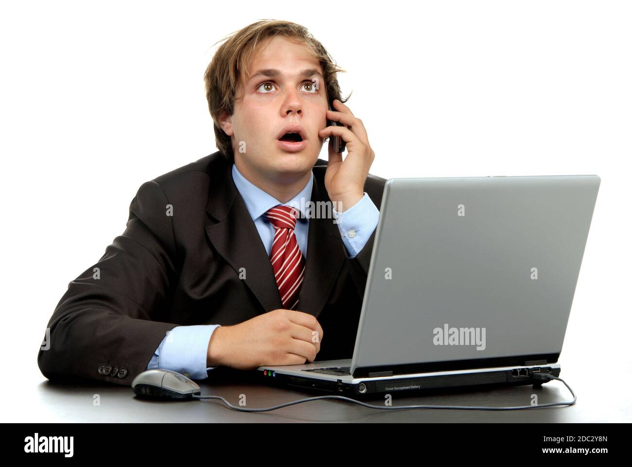 young man working with his personal computer Stock Photo - Alamy