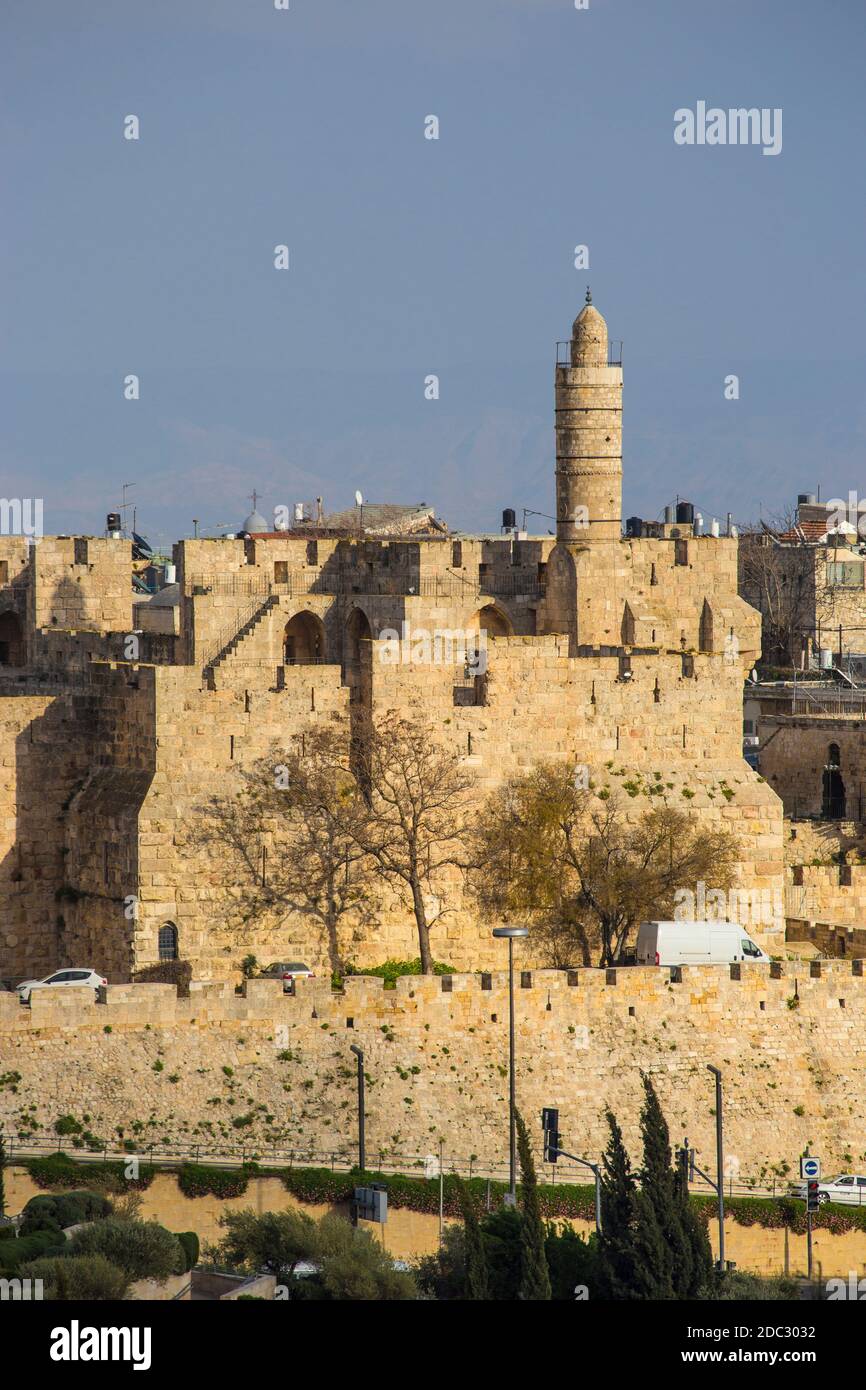 Israel, Jerusalem, View of Jaffa Gate Stock Photo - Alamy