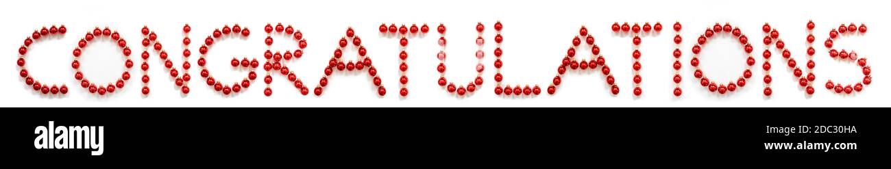 Congratulations word Cut Out Stock Images & Pictures - Alamy