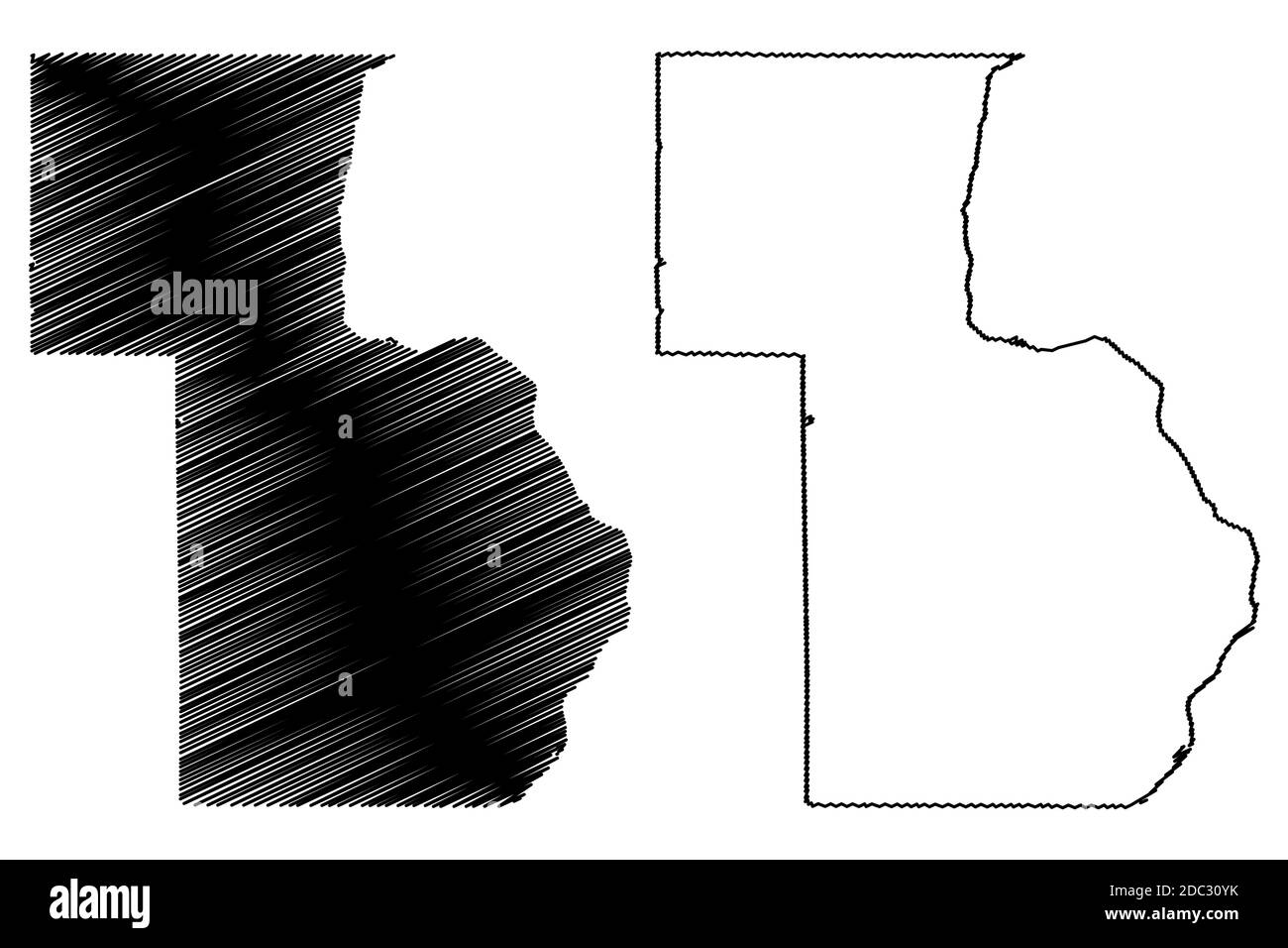 Chisago county map Stock Vector Images - Alamy
