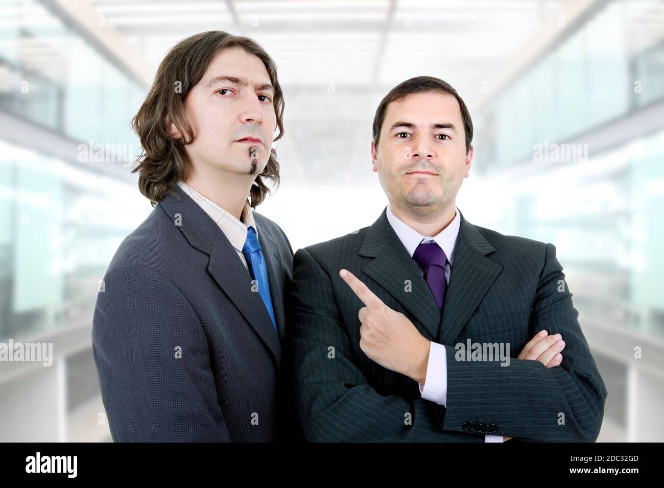 Closeup portrait two caucasian businessmen hi-res stock photography and ...