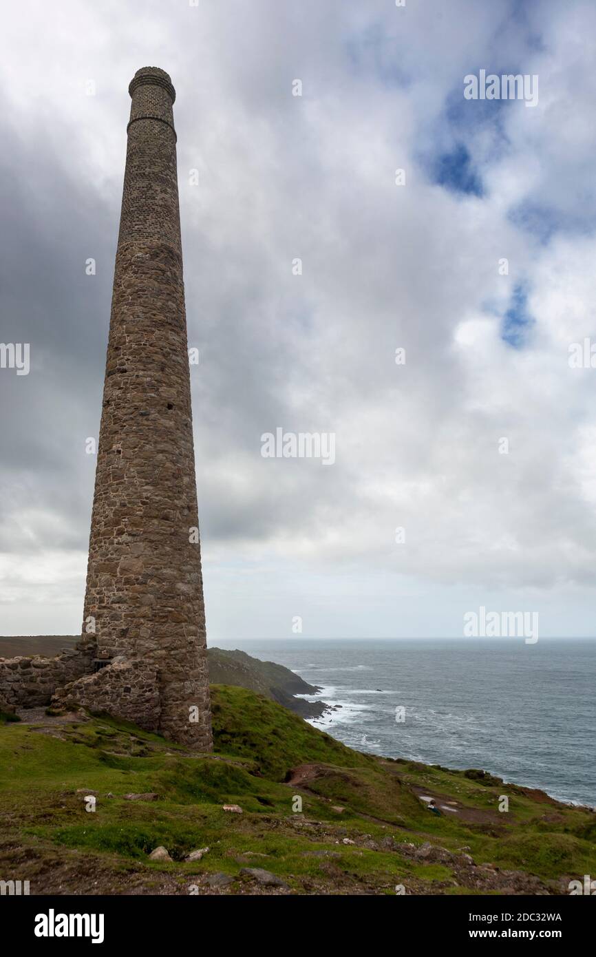 Chimney stack of the arsenic labyrinth, designed to remove toxic fumes ...