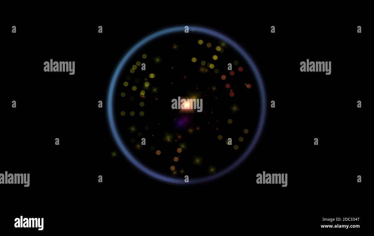 magic ball particle space light, render illustration Stock Photo - Alamy