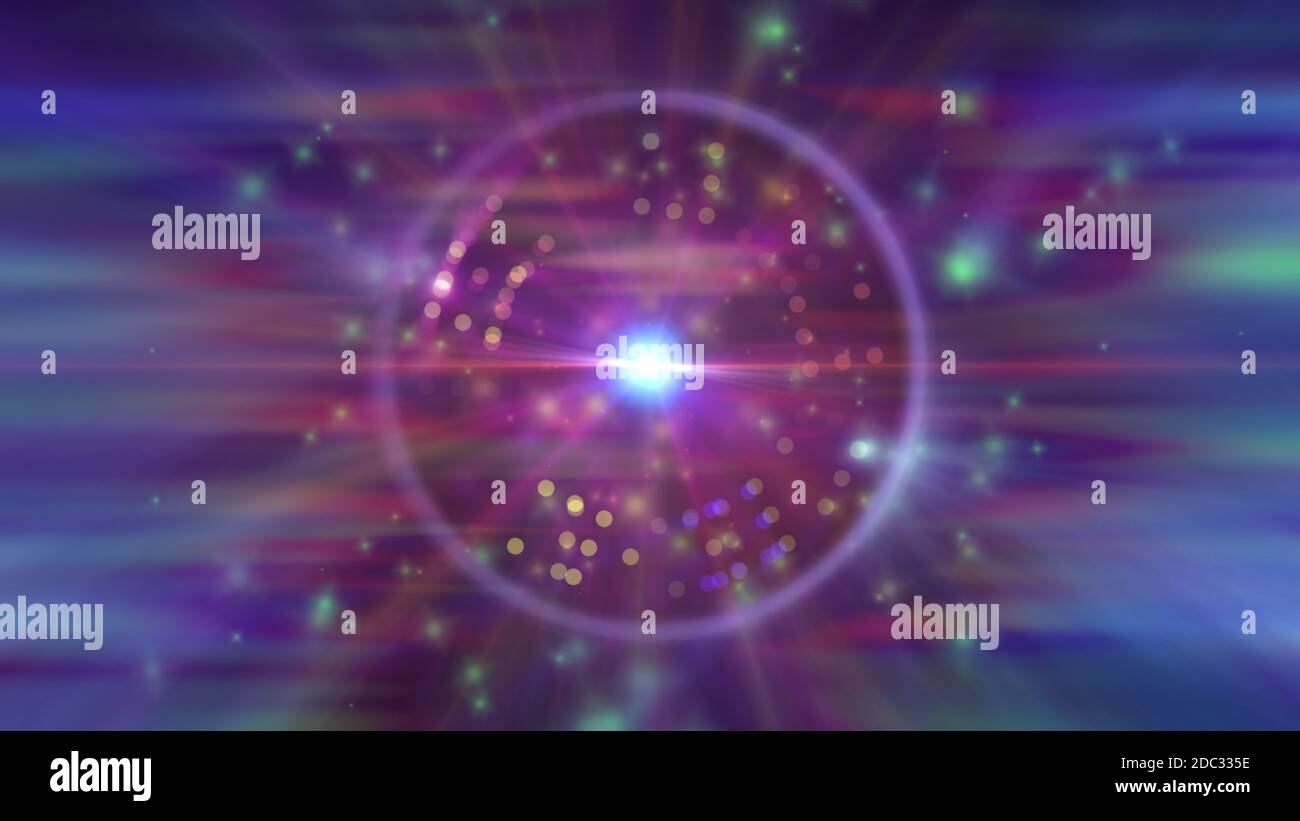 magic ball particle space light, render illustration Stock Photo - Alamy