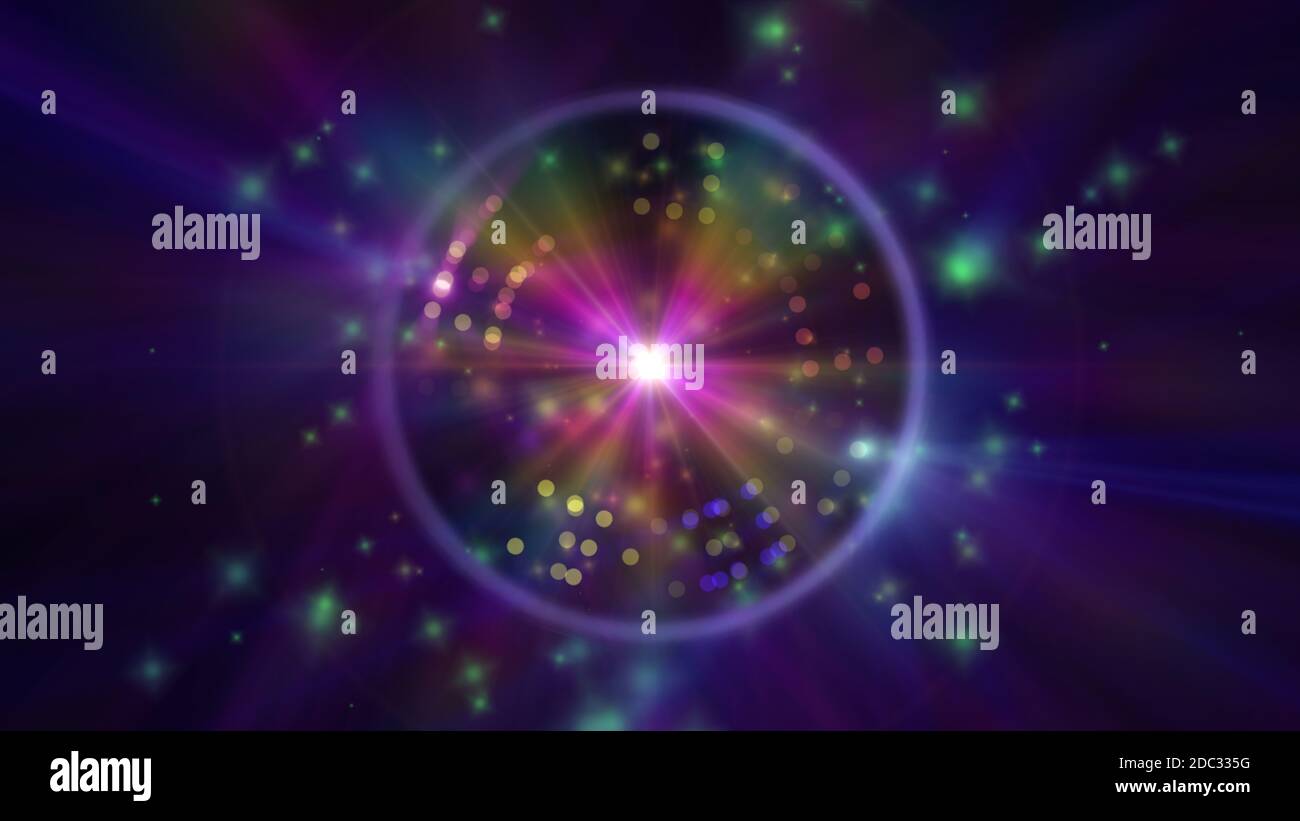 magic ball particle space light, render illustration Stock Photo - Alamy
