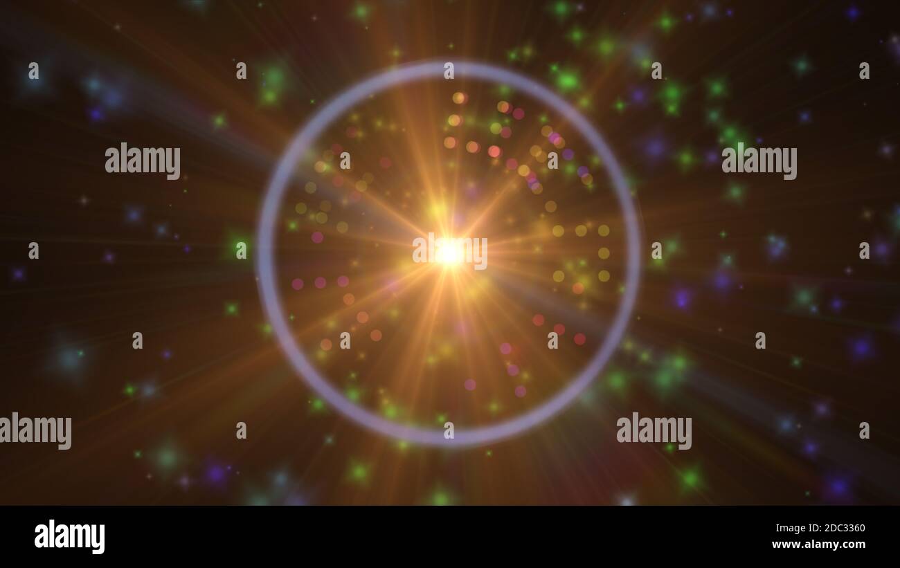 magic ball particle space light, render illustration Stock Photo - Alamy