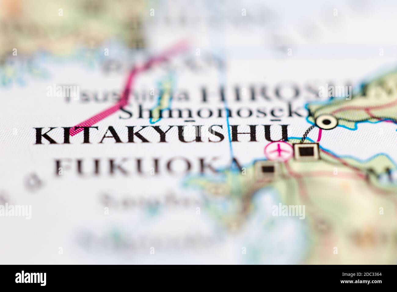Map of kitakyushu hi-res stock photography and images - Alamy
