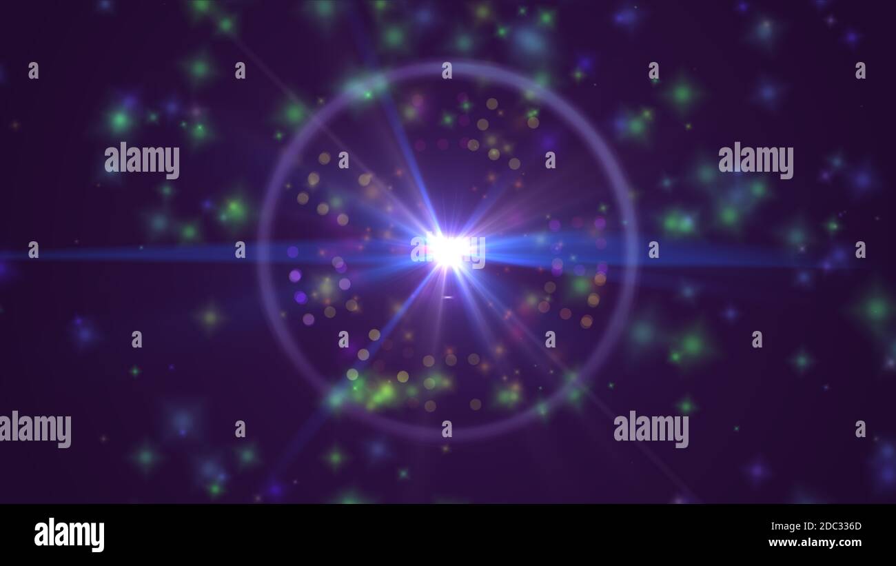 magic ball particle space light, render illustration Stock Photo - Alamy