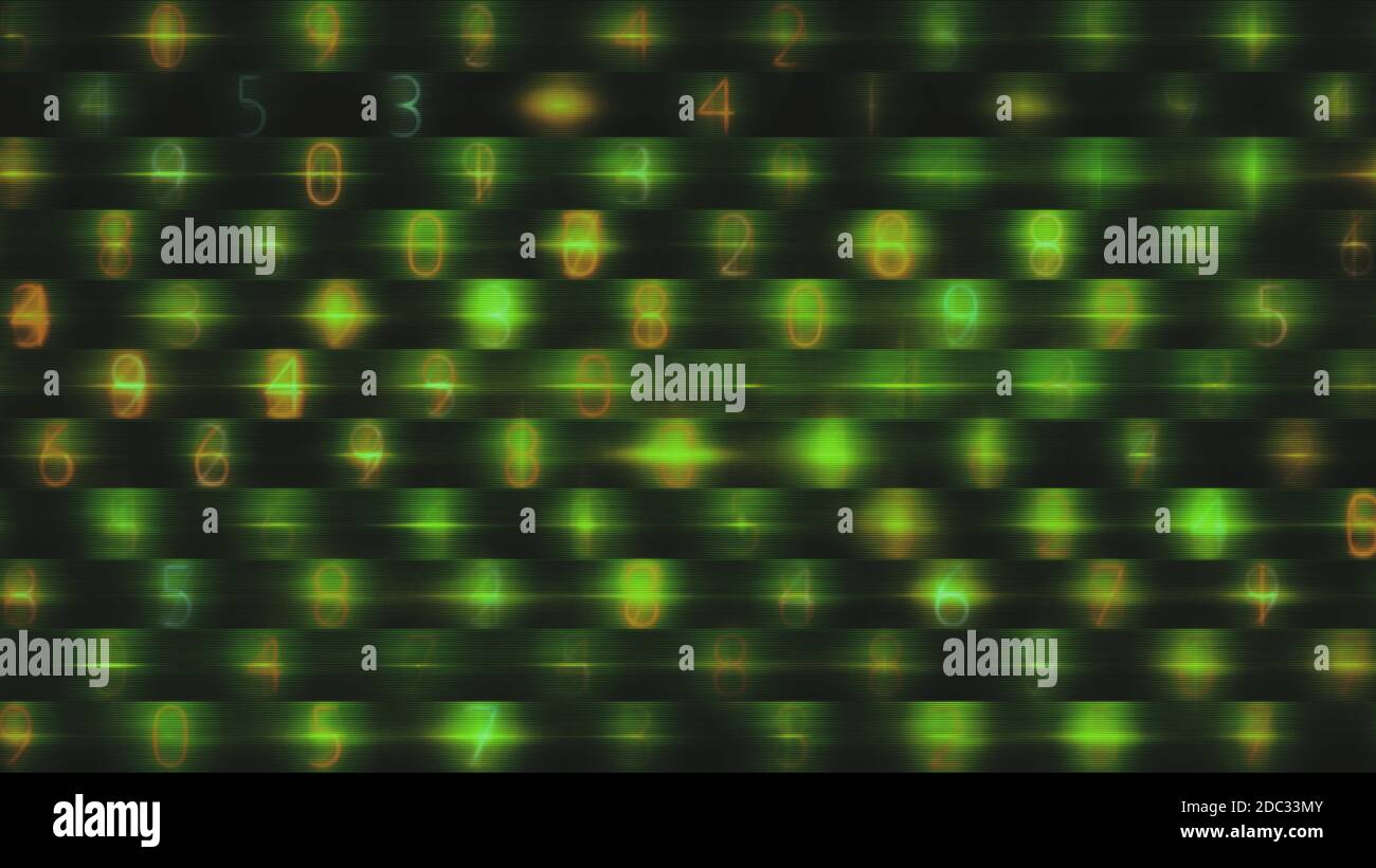 numbers data abstract background illustration render light Stock Photo ...