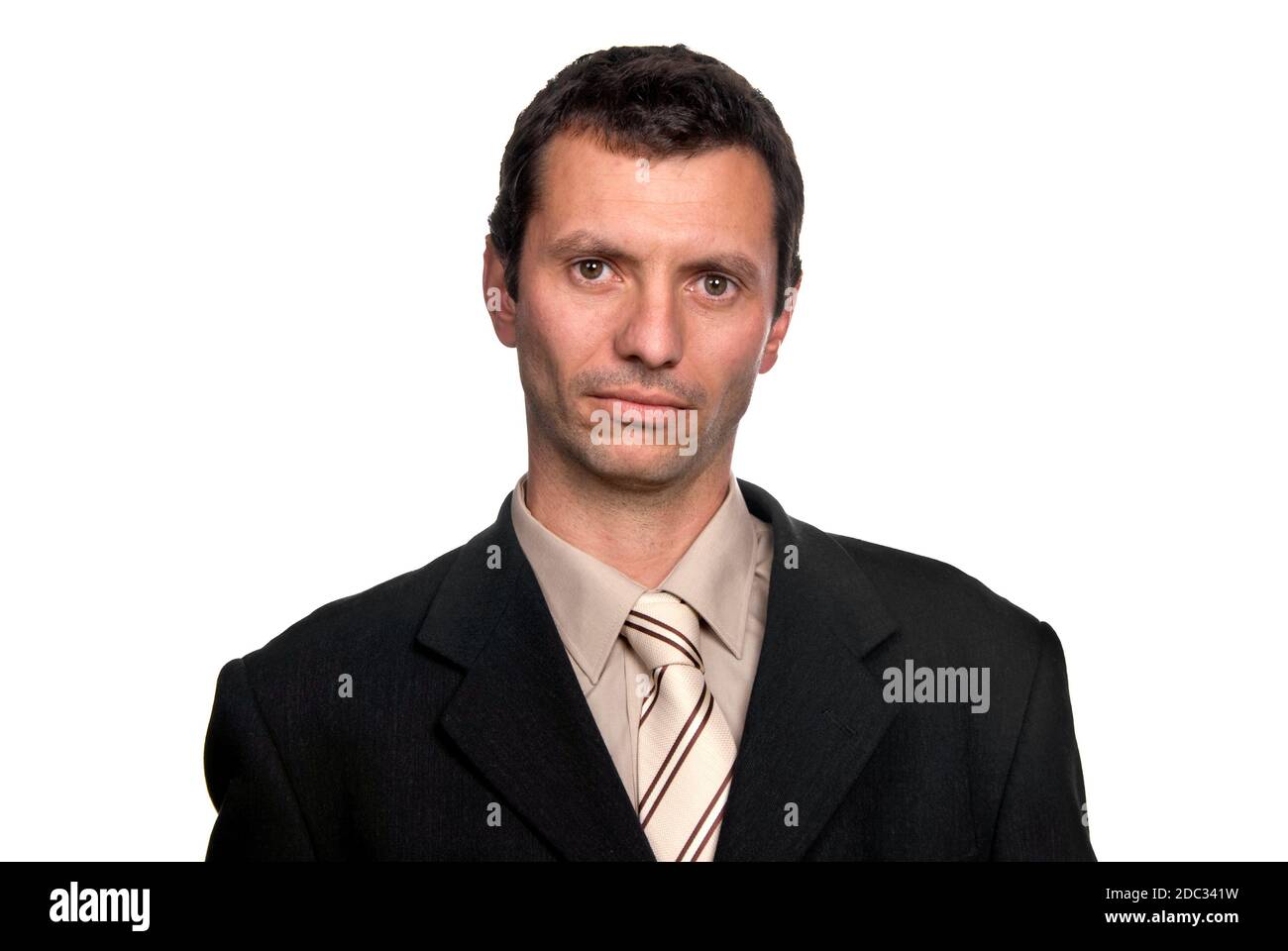 young business men portrait isolated on white Stock Photo - Alamy