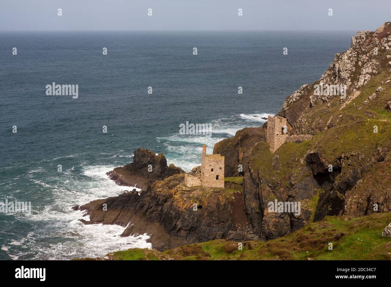 On the wild Tin Coast, the famed Crowns engine houses cling to the foot ...
