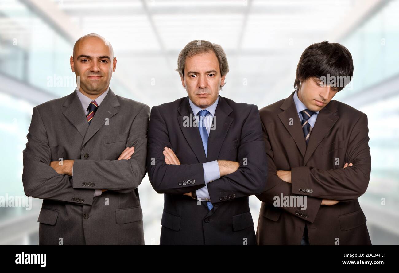 three business men at the office Stock Photo - Alamy