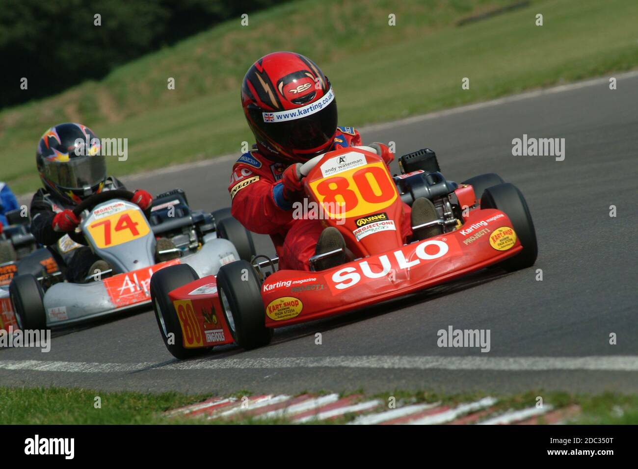 Whilton Mill Kart Circuit England, 2003, an early career shot of ...