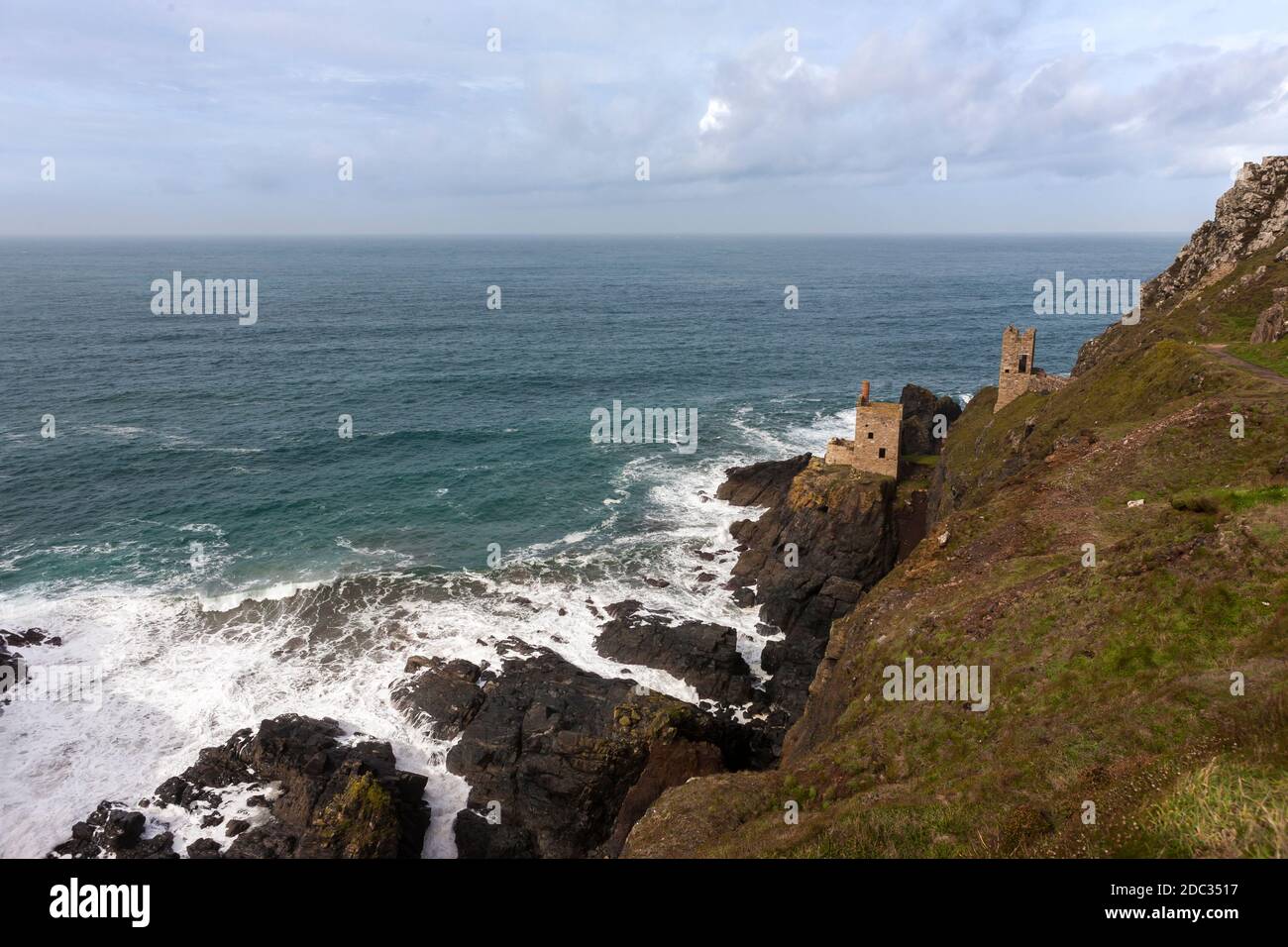 On the wild Tin Coast, the famed Crowns engine houses cling to the foot ...