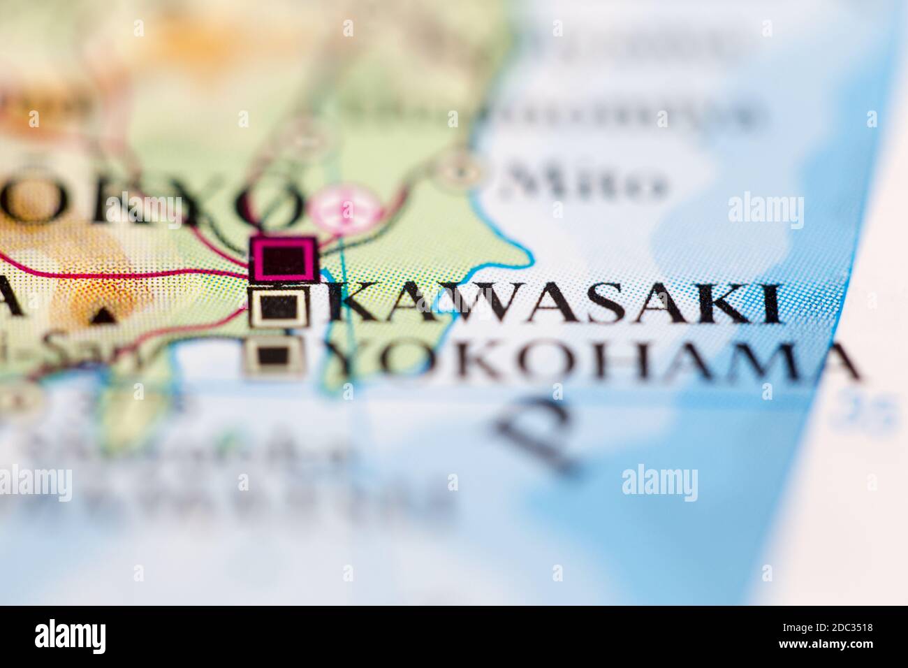 Map of kawasaki hi-res stock photography and images - Alamy