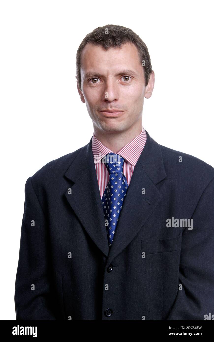 young business men portrait isolated on white Stock Photo - Alamy