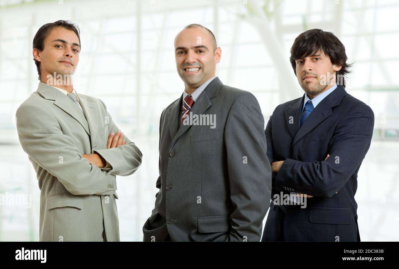three businessmen at the office Stock Photo - Alamy
