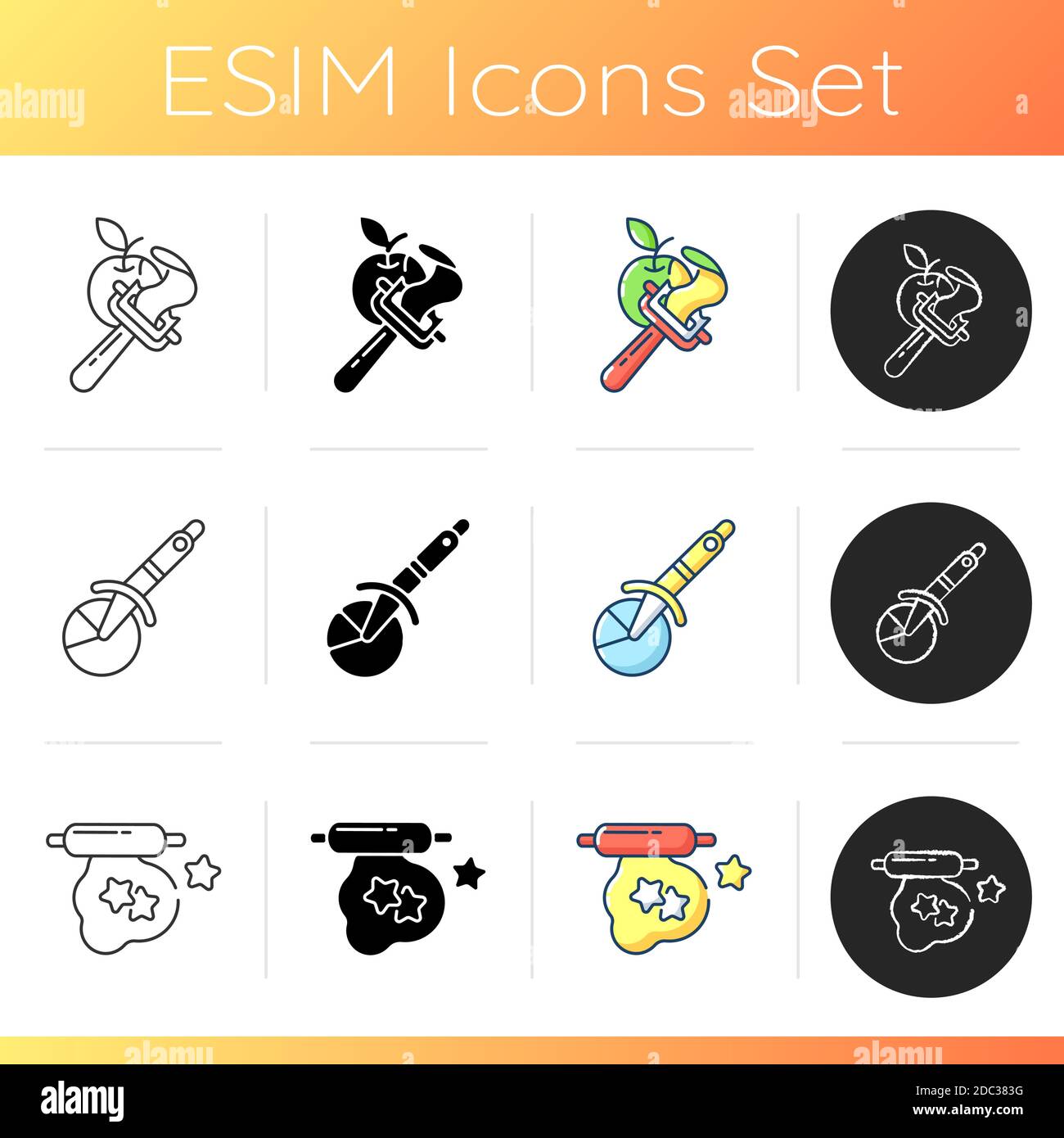 Cook tools icon outline Stock Vector Images - Alamy