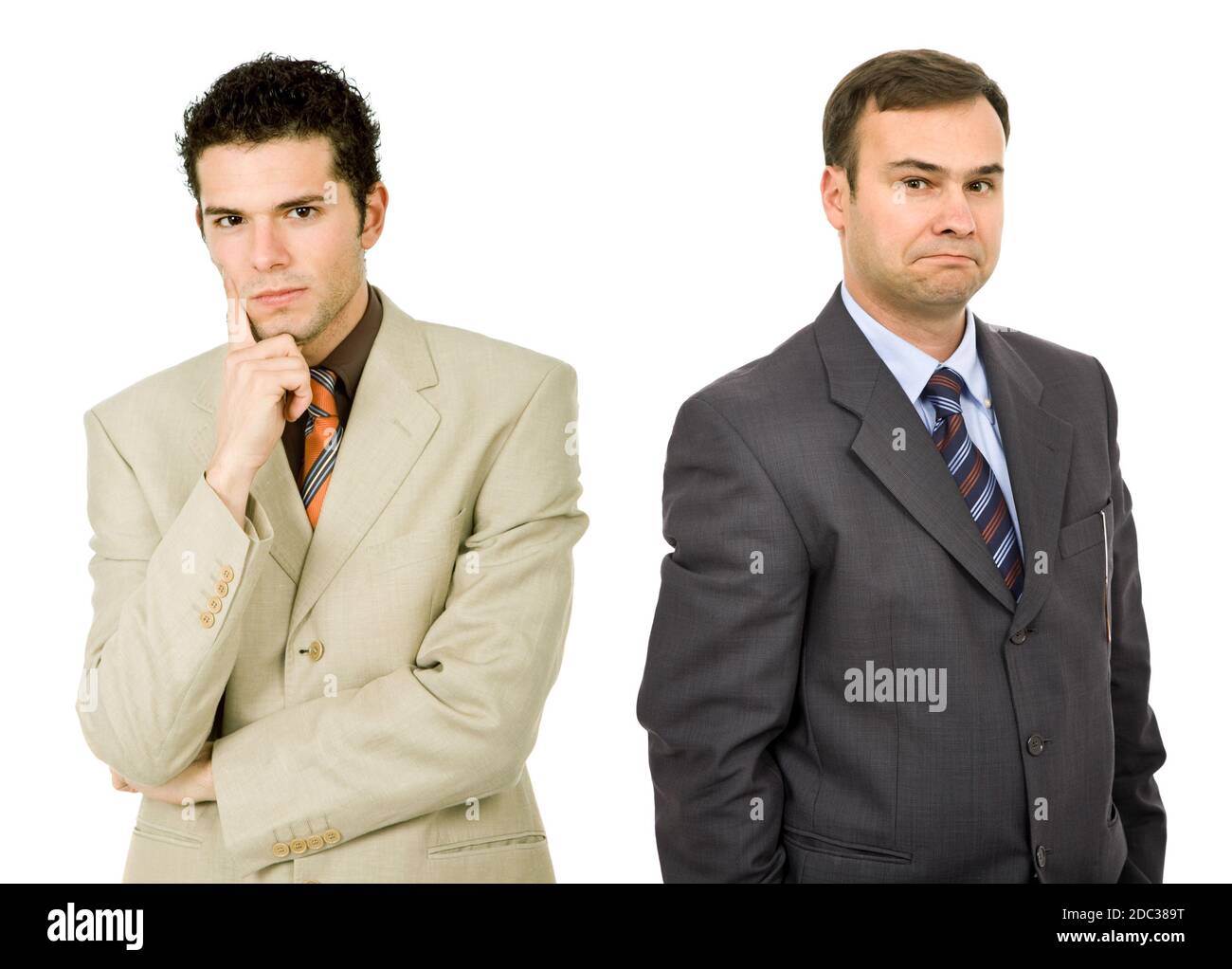 Two men thinking Cut Out Stock Images & Pictures - Alamy