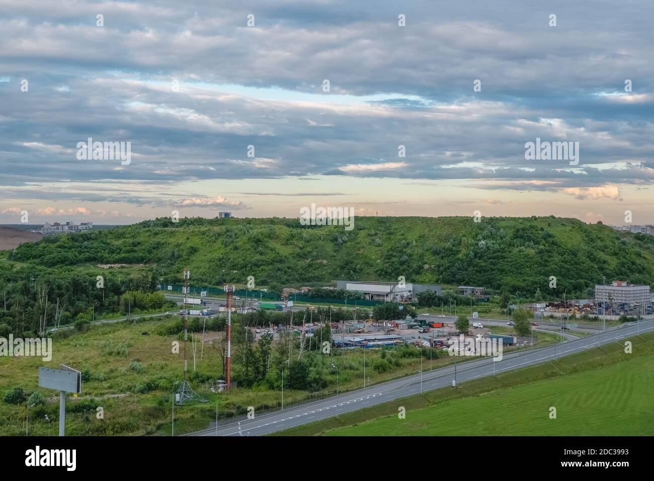 Former dump toxic waste, contamination water lagoon sludge and soil ...