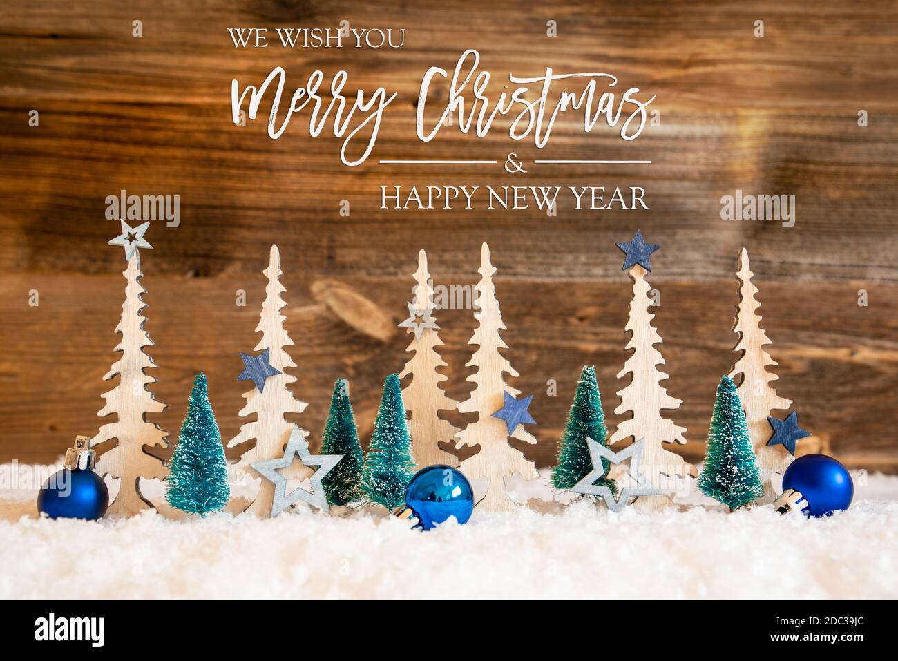 Christmas Trees With English Text We Wish You A Merry Christmas And ...
