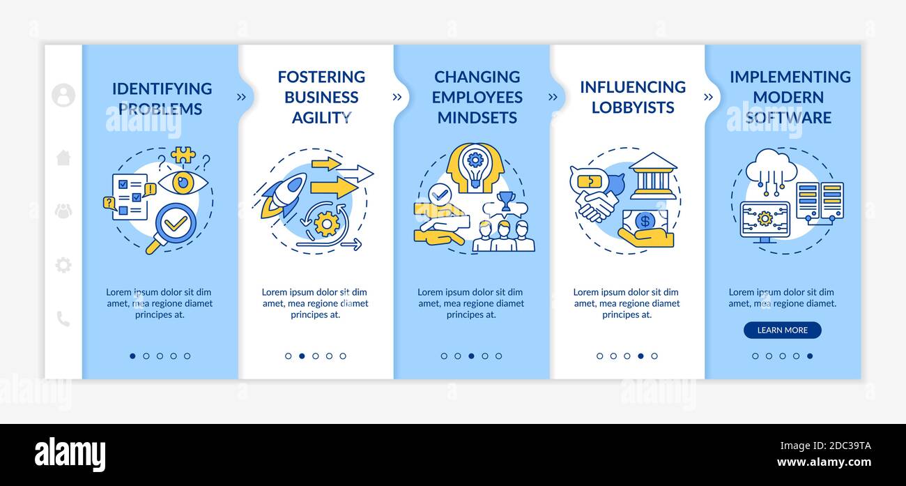 Business counseling tasks onboarding vector template Stock Vector Image ...