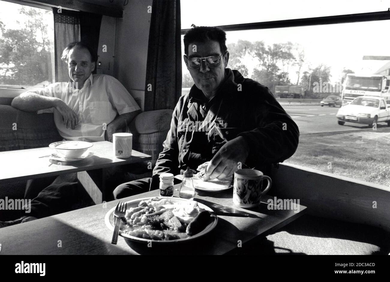 Transport cafe, UK 1990s Stock Photo - Alamy