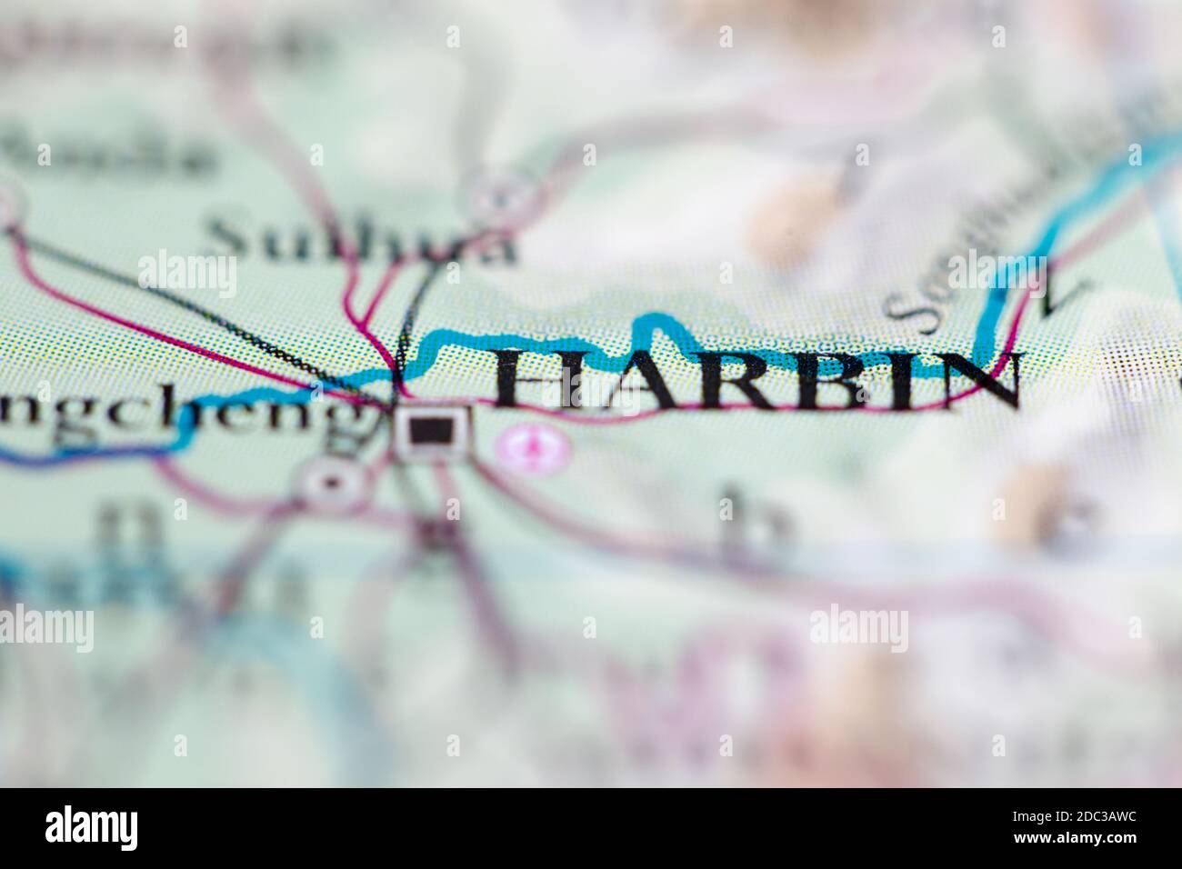 Map of harbin hi-res stock photography and images - Alamy