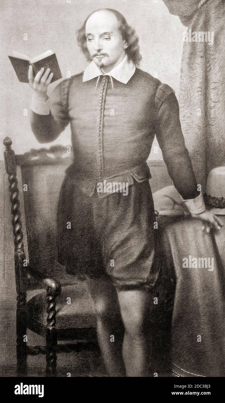 Shakespeare reading. William Shakespeare, bapt. 26 April 1564 – 1616 ...