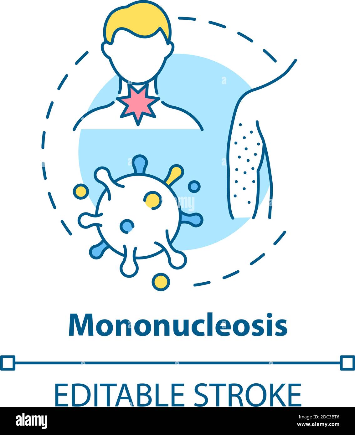 Mononucleosis concept icon Stock Vector Image & Art - Alamy