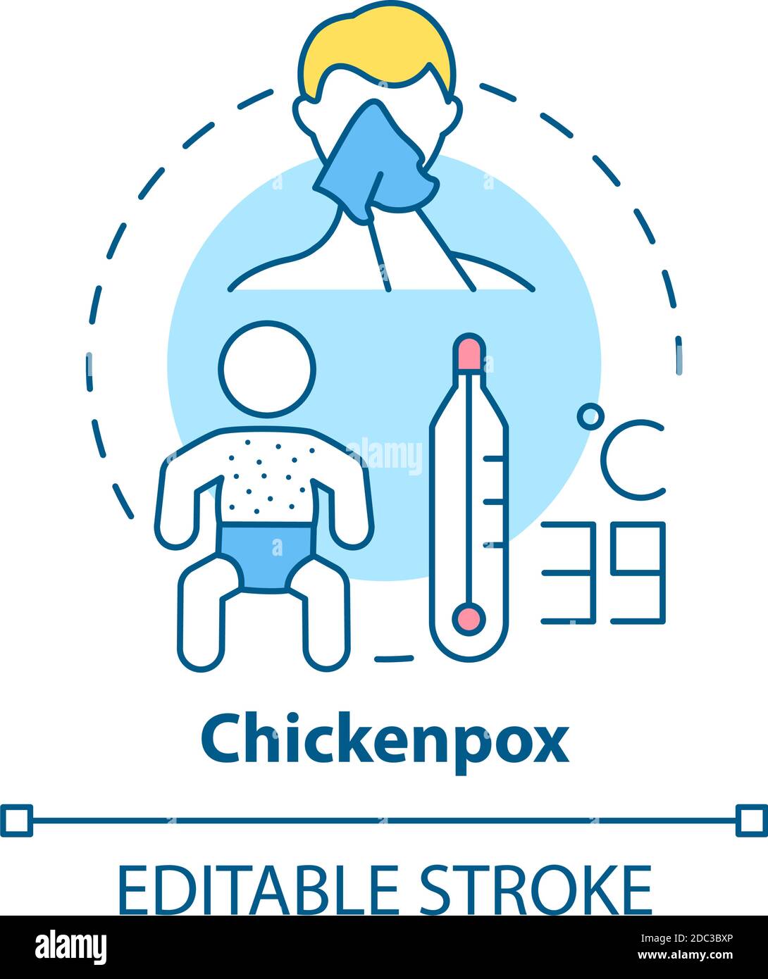 Chickenpox child Cut Out Stock Images & Pictures - Alamy