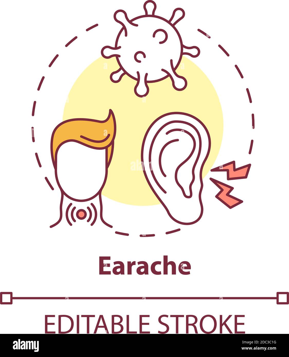 Earache concept icon Stock Vector Image & Art - Alamy