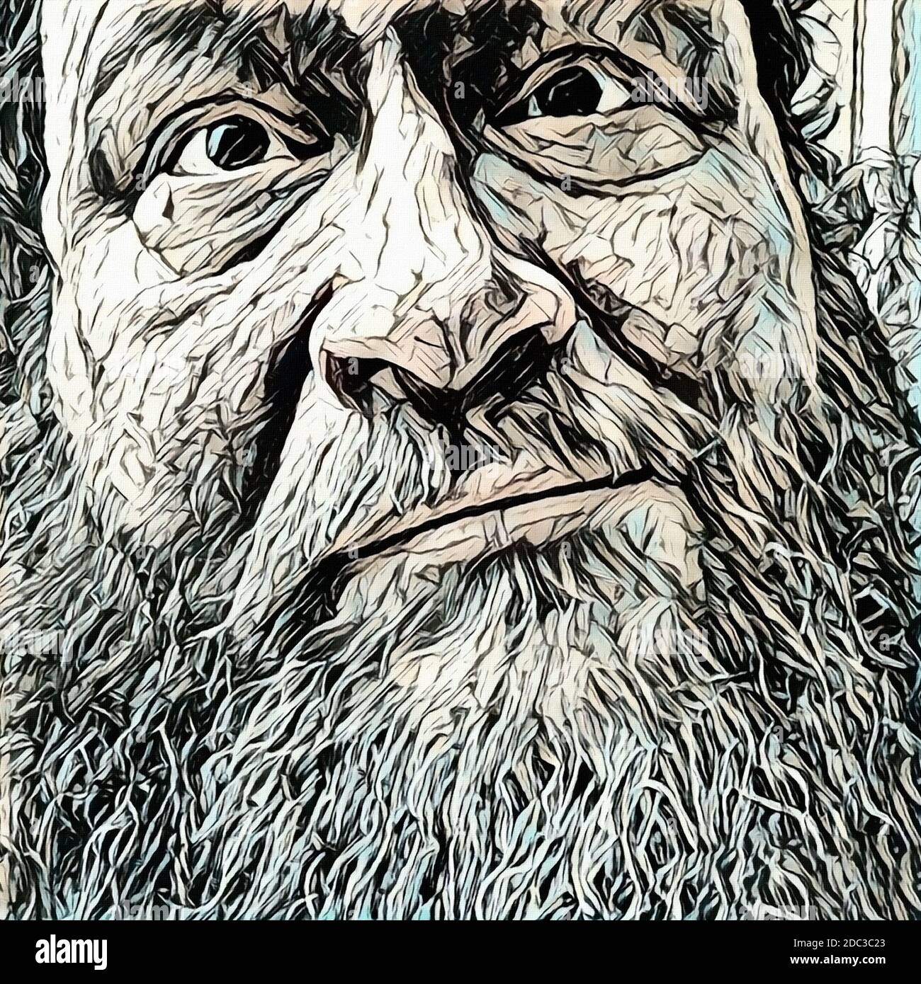 Abstract sad man painting hi-res stock photography and images - Alamy