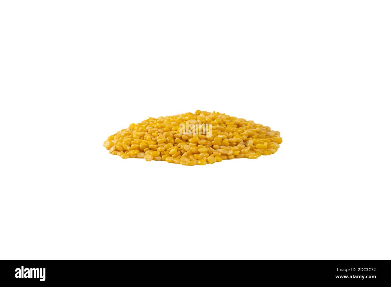 Mung dal or Mung daal bean heap isolated on white background. nutrition ...