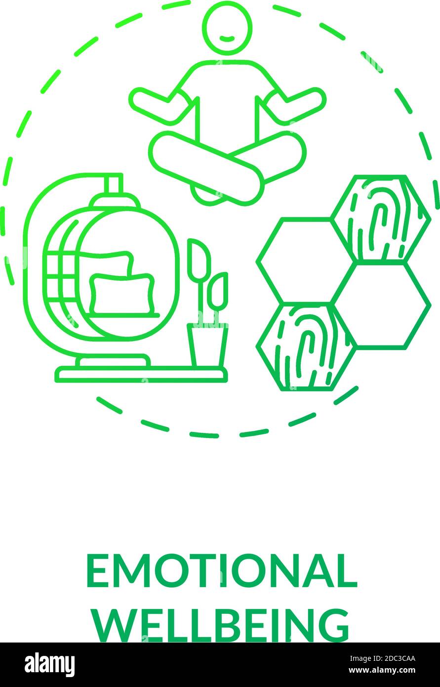 Emotional wellbeing green concept icon Stock Vector Image & Art - Alamy Emotional wellbeing green concept icon Stock Vector Image & Art - Alamy