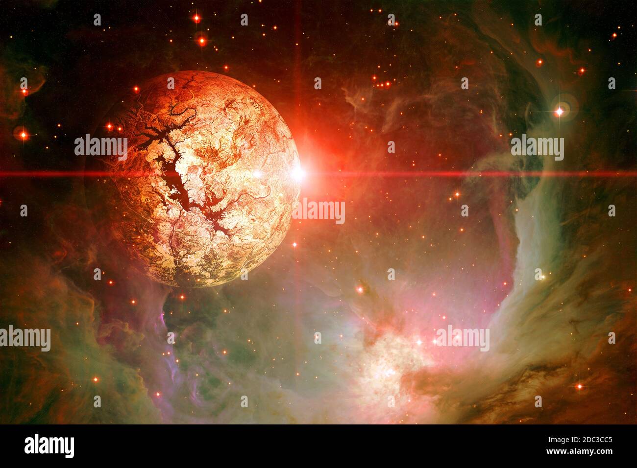 Beautiful galaxy somewhere in deep space. Cosmic wallpaper. Elements of ...