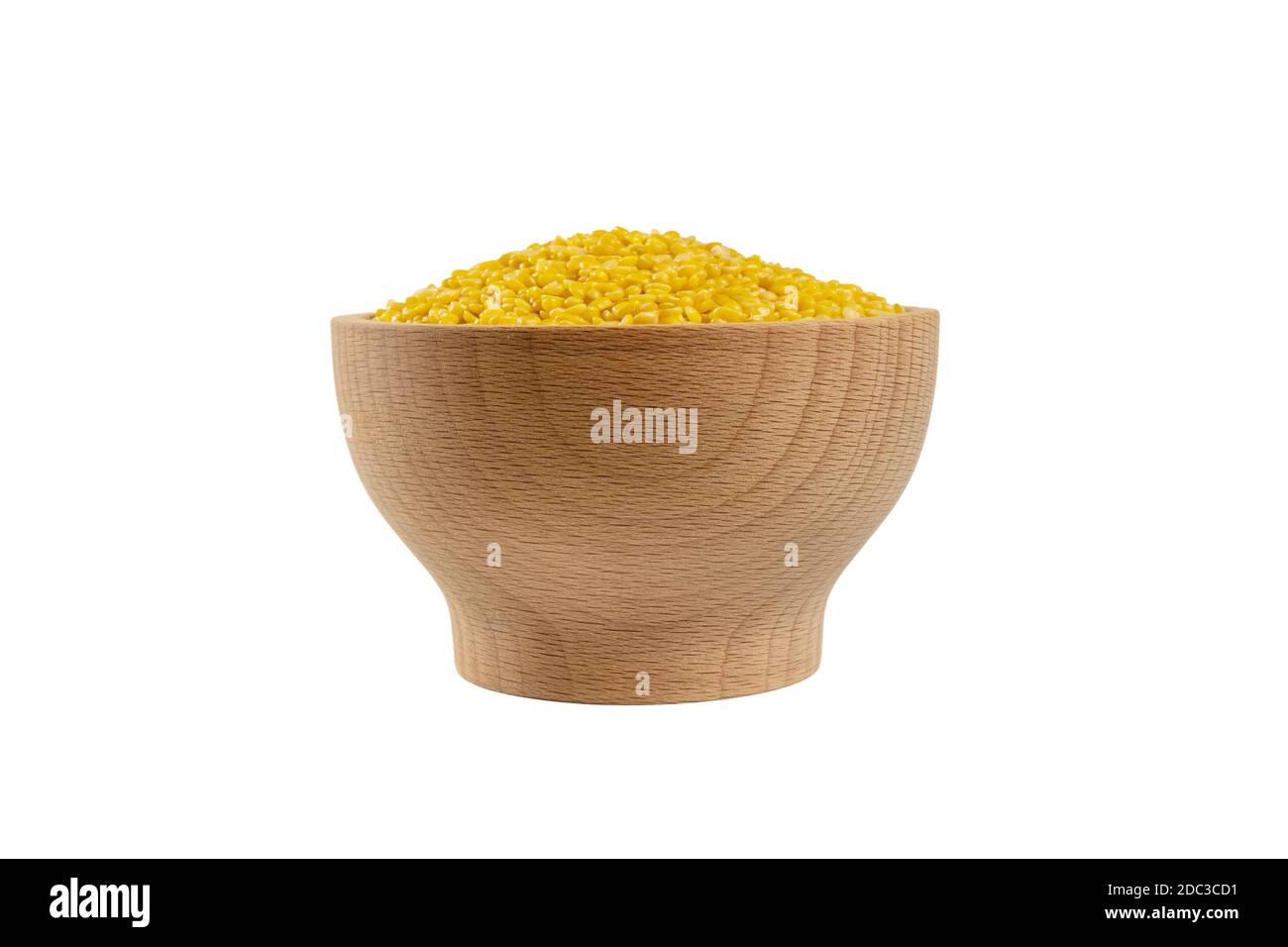 Mung dal or Mung daal bean in wooden bowl isolated on white background ...