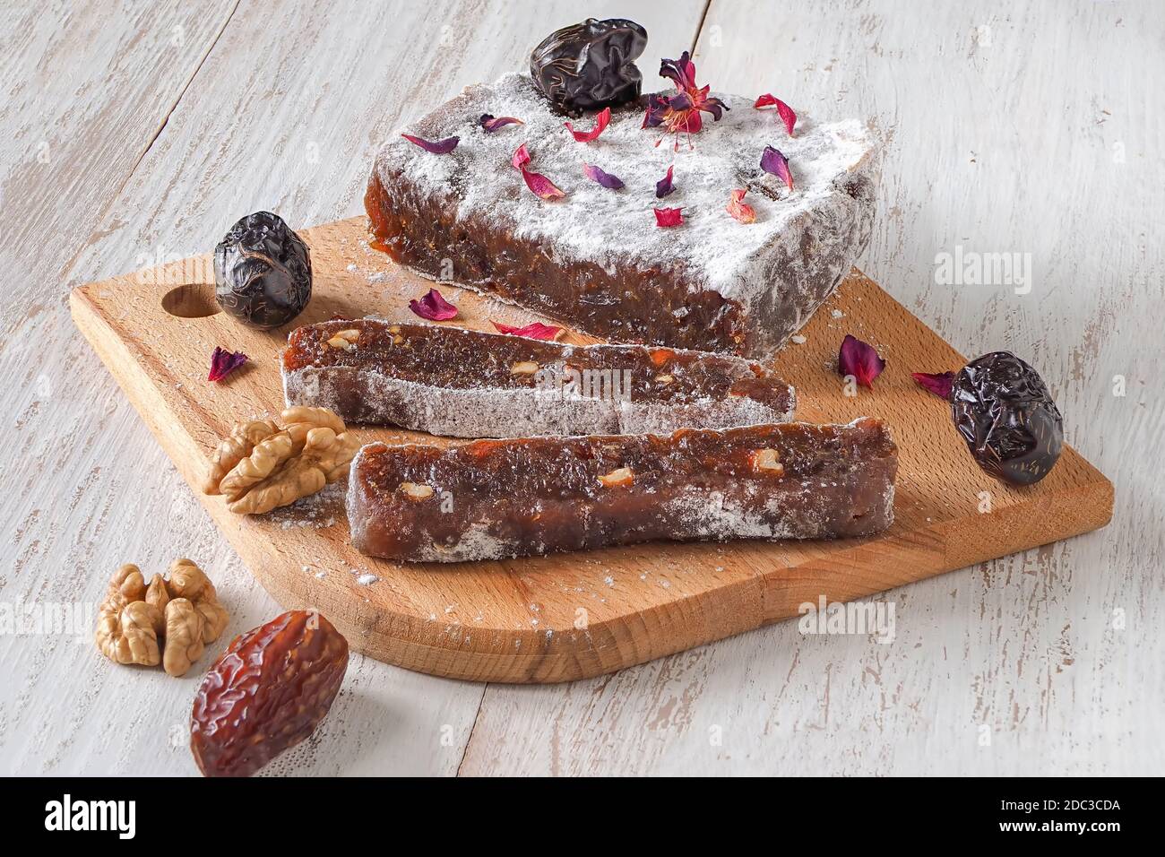 Dates sweet bites. Arabic homemade sweets Stock Photo - Alamy