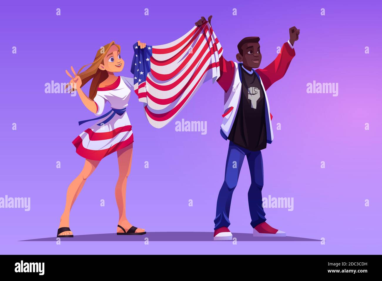 Race discrimination usa Stock Vector Images - Alamy