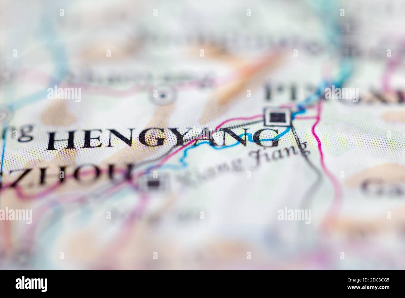 Hengyang map hi-res stock photography and images - Alamy